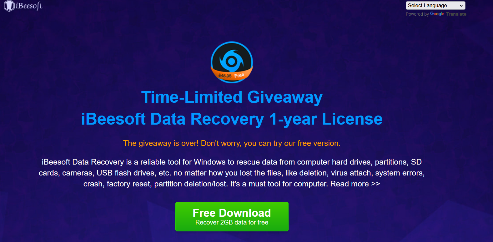 [Giveaway] iBeesoft Data Recovery | 1 Year License | ElaKiri