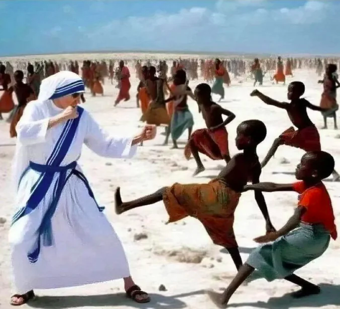 Artificial intelligence was asked to make a picture of Mother Teresa ...