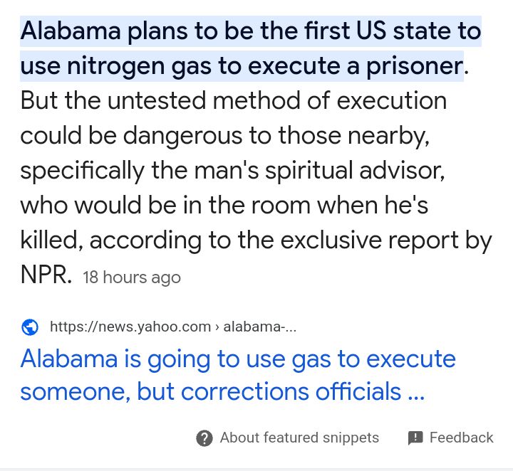 Alabama plans to be the first US state to use nitrogen gas to execute a ...