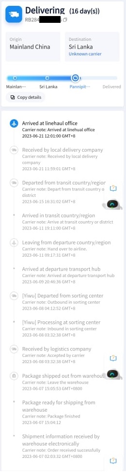 Questions - Arrived at linehaul office-No update(AliExpress) | Page 2 ...